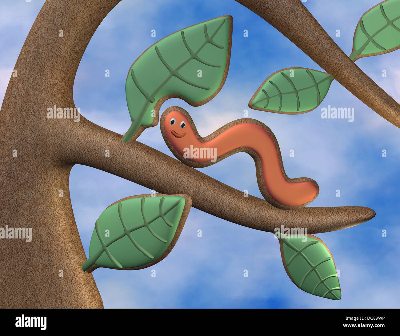 Inch worm drawing hi-res stock photography and images - Alamy