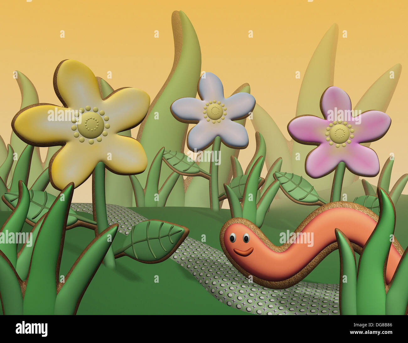 Inch worm drawing hi-res stock photography and images - Alamy