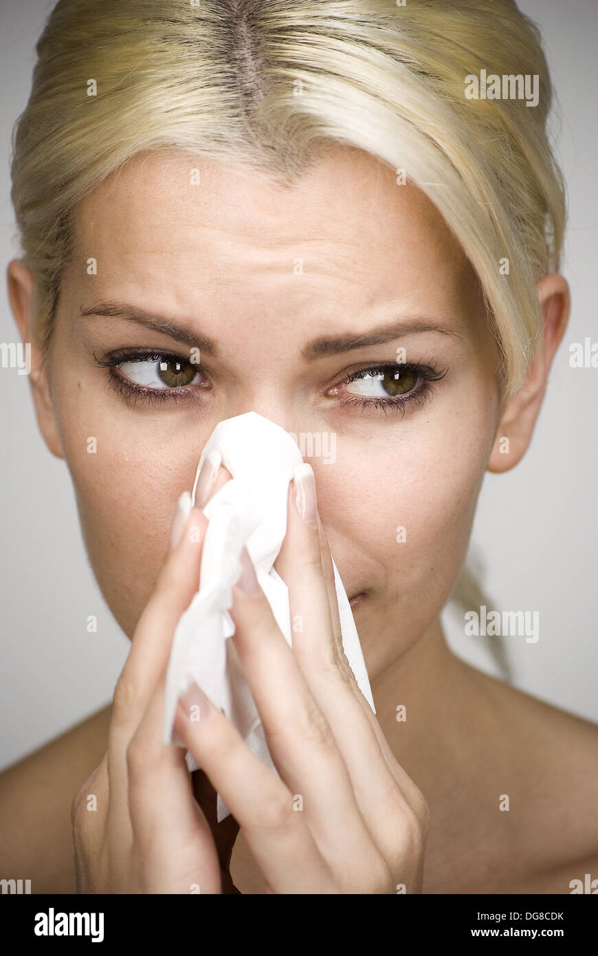 Cold crying face facial hi-res stock photography and images - Alamy