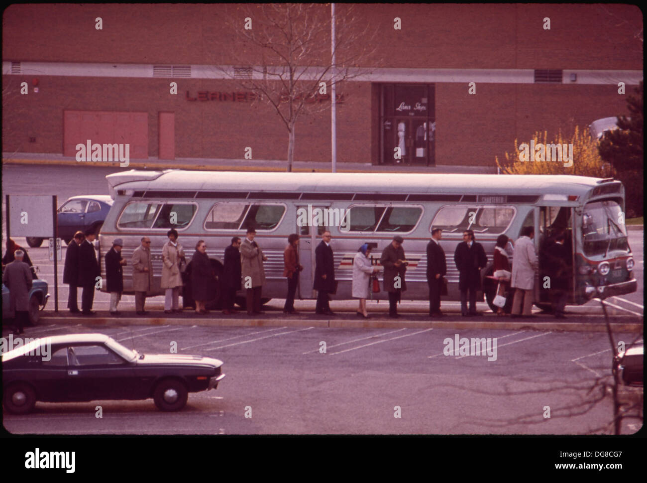 Early morning express bus from maryland suburb to washington hi-res ...