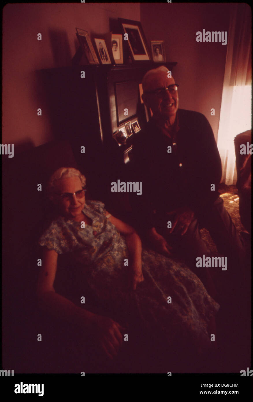 David Frazer, 87, is pictured with his wife, Mrs. Frazer, at their home ...