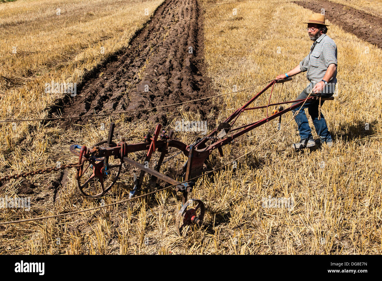 Ploughing furrow hi-res stock photography and images - Alamy