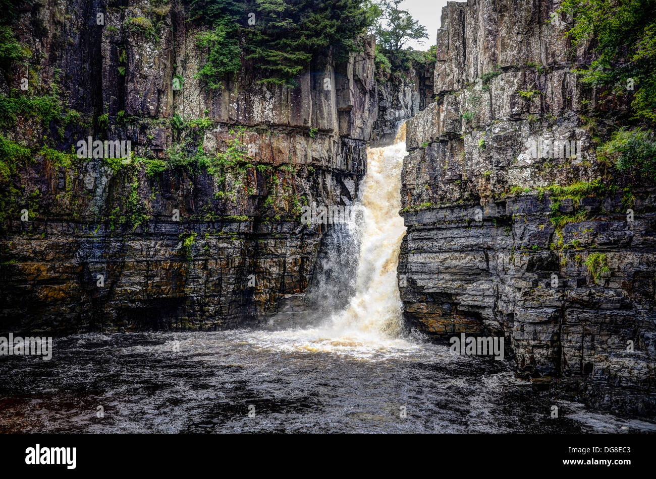 High Force Waterfall Stock Photo - Alamy