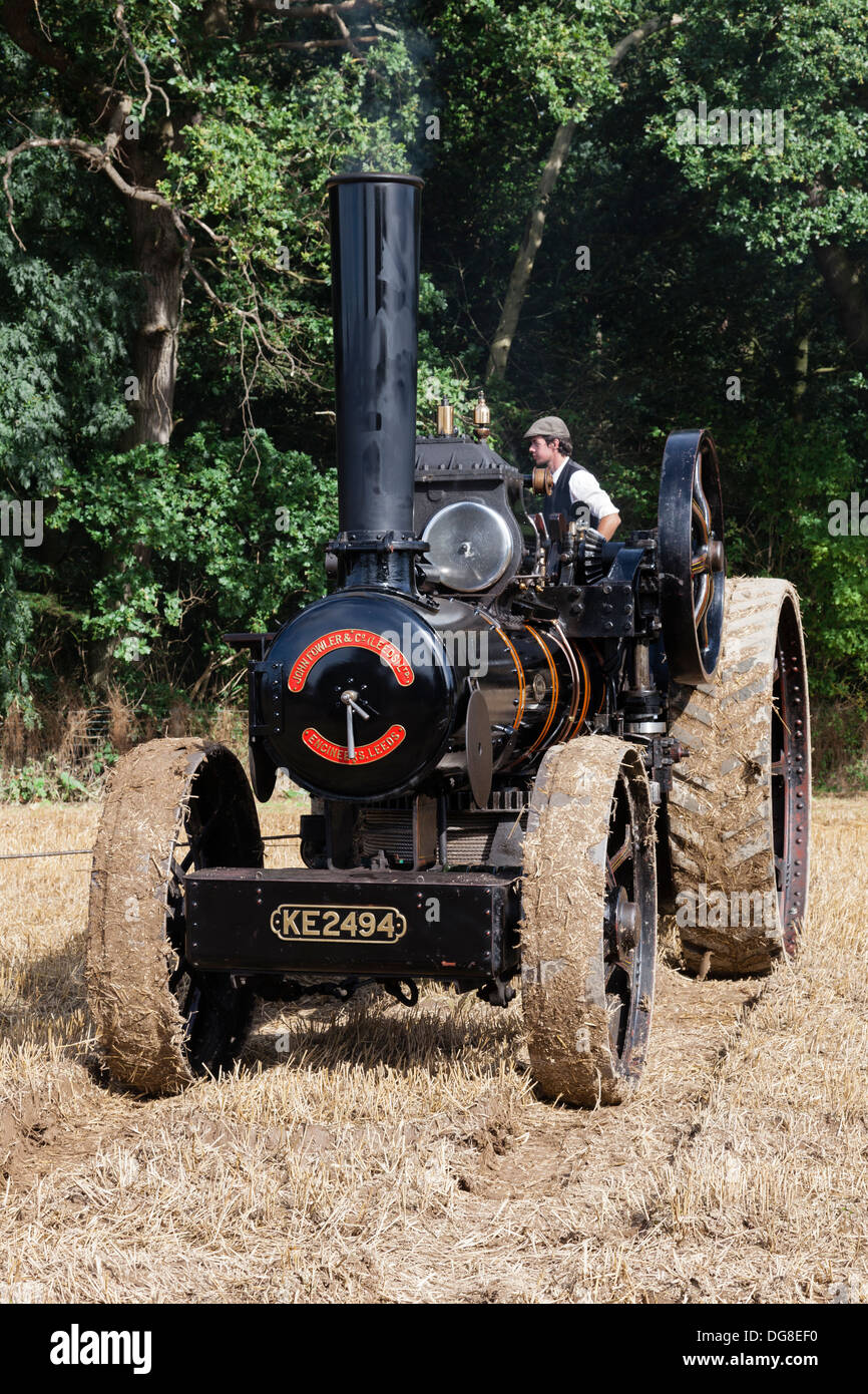 Fowler K7 steam ploughing engine Stock Photo - Alamy