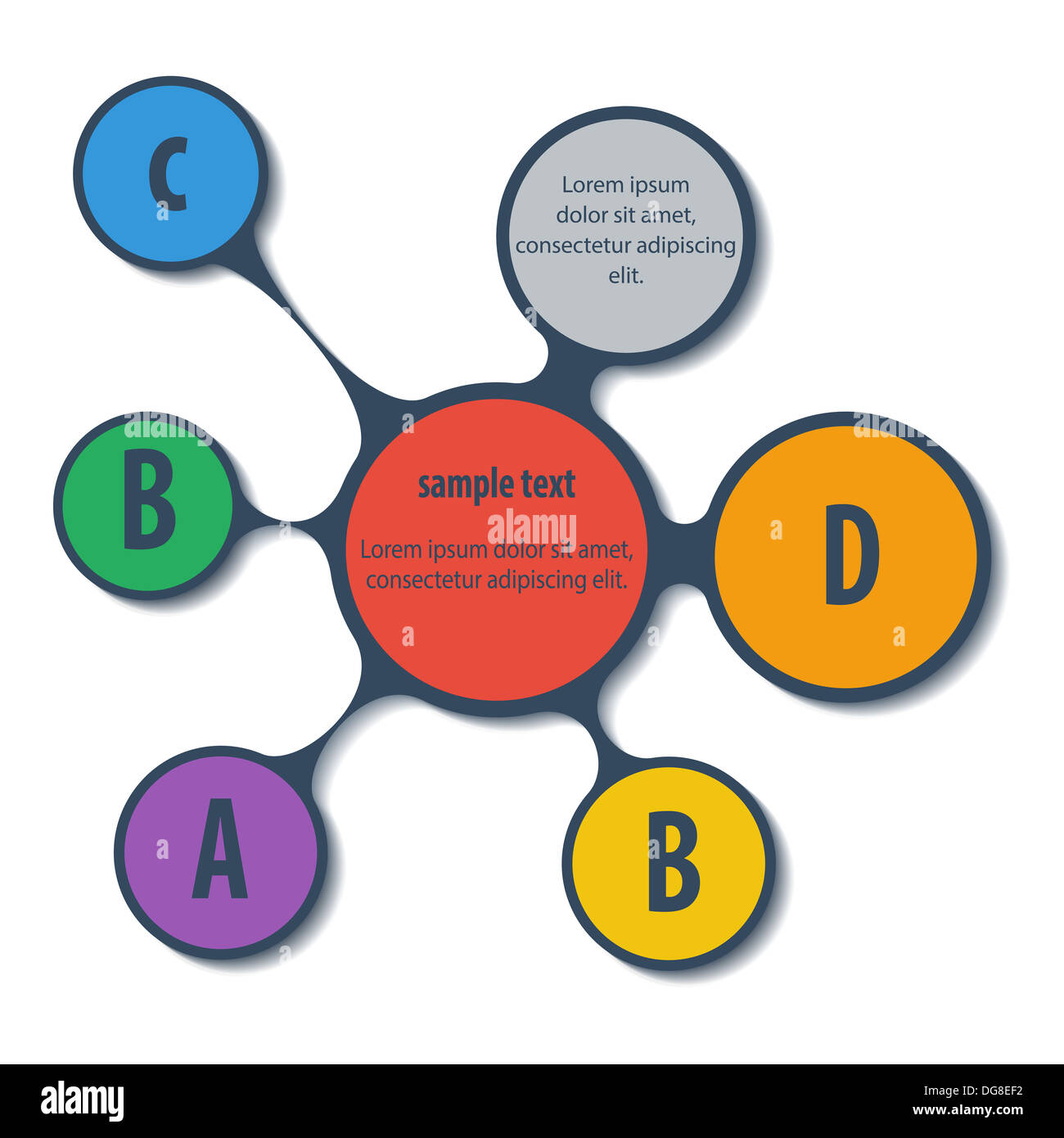 Modern Design Circle template / can be used for infographics / numbered ...
