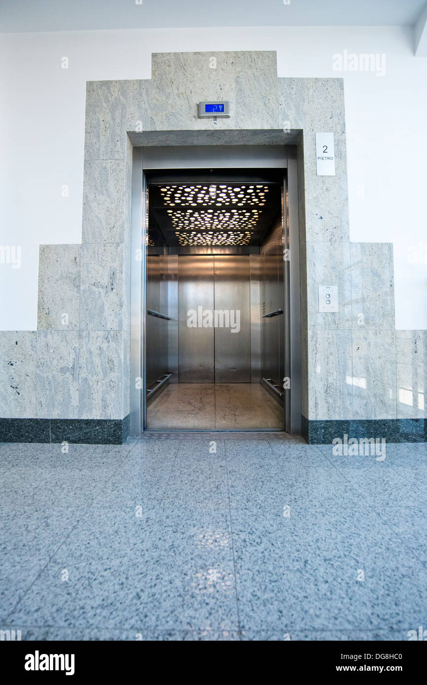 view from inside the elevator Stock Photo - Alamy