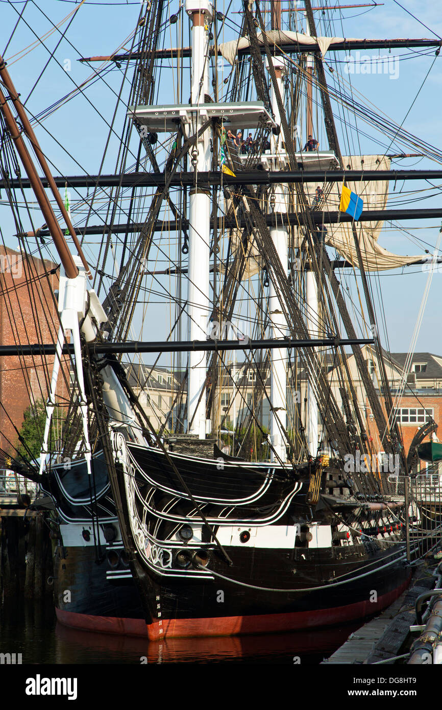 USS Constitution ("Old Ironsides"), Charlestown Naval Yard, Boston ...