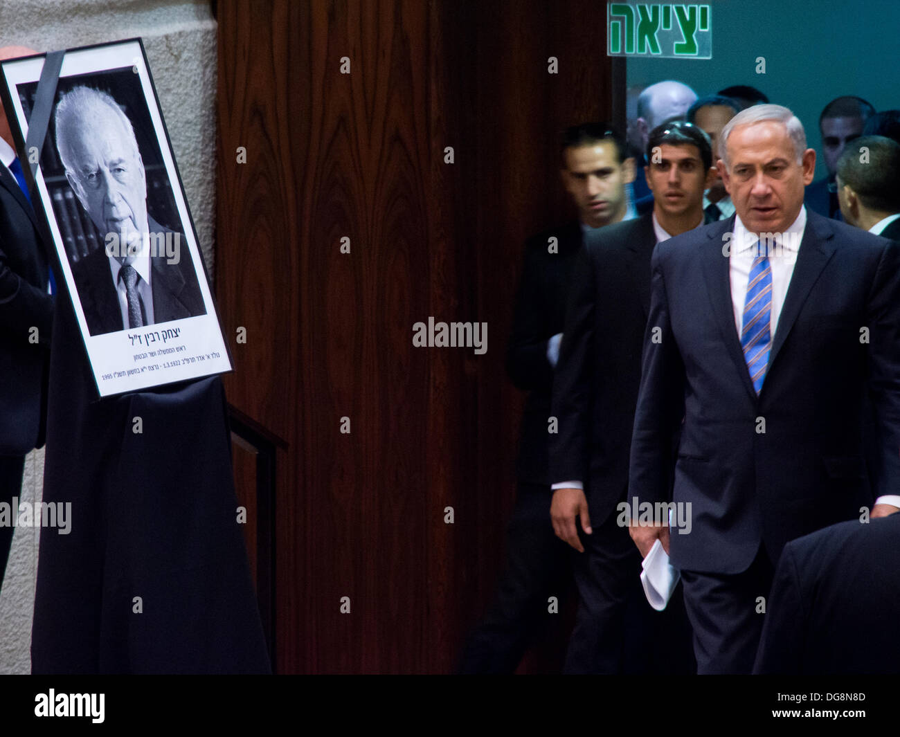 Jerusalem, Israel. 16th October 2013. Prime Minister, BENJAMIN ...