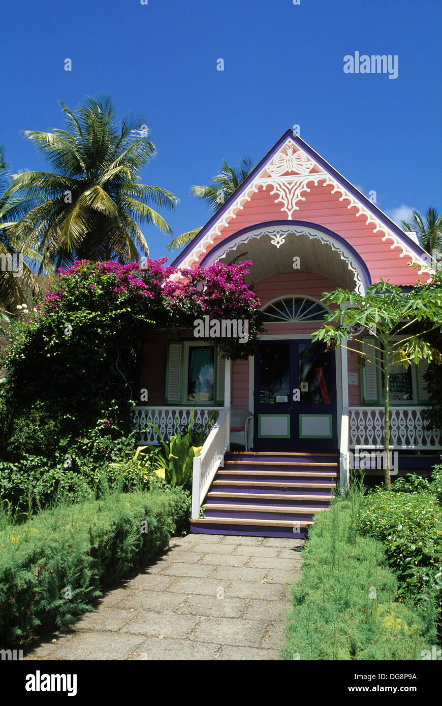 Creole houses shops hi-res stock photography and images - Alamy