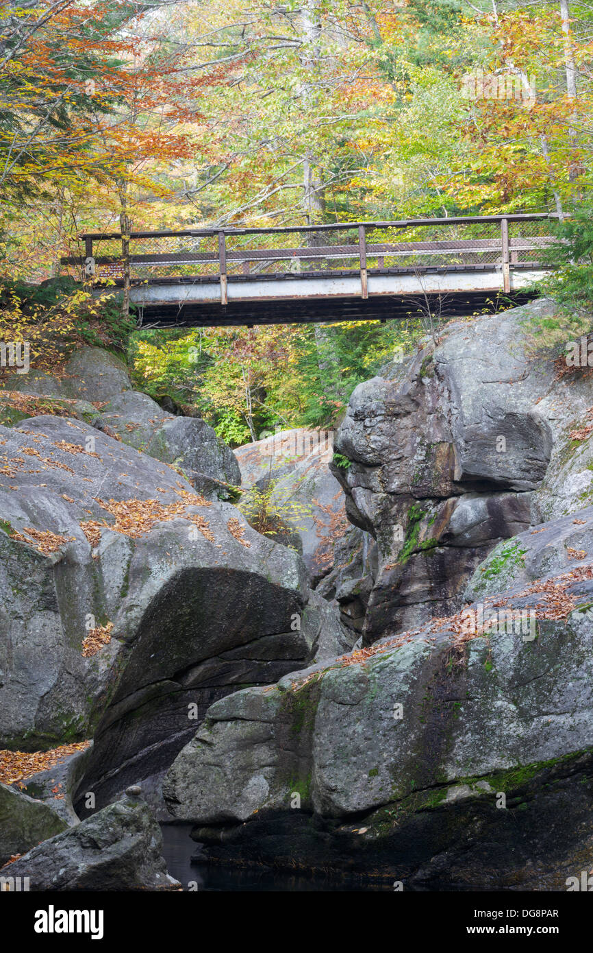 Sculptured Rocks Natural Area in Groton, New Hampshire USA Stock Photo ...