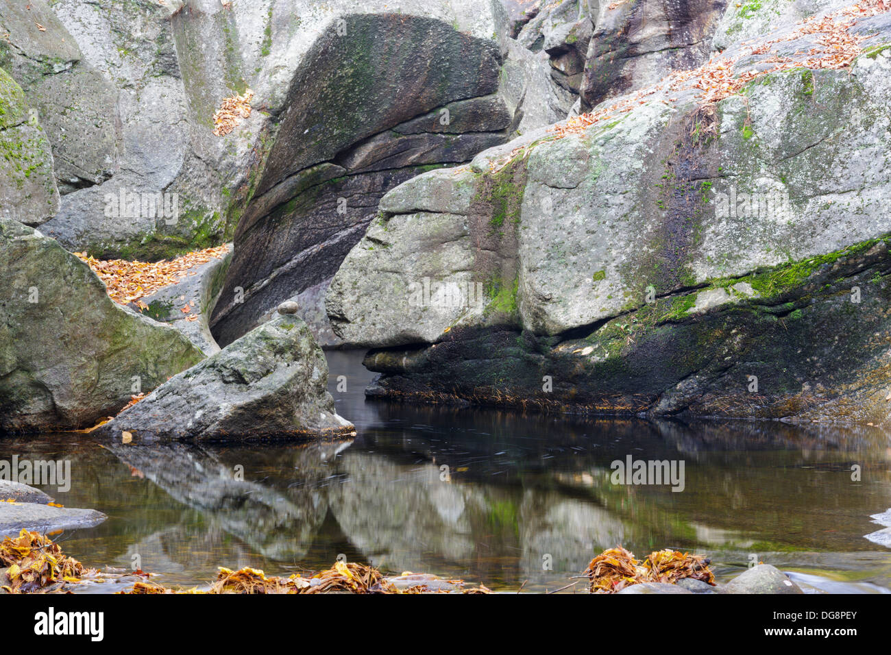 Sculptured Rocks Natural Area in Groton, New Hampshire USA Stock Photo ...