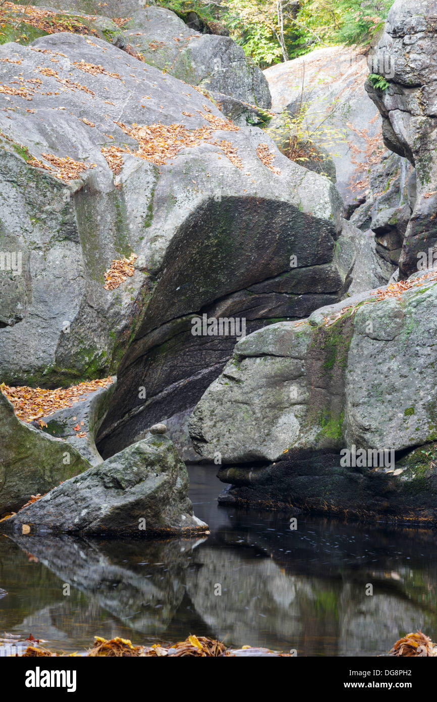 Sculptured Rocks Natural Area in Groton, New Hampshire USA Stock Photo ...