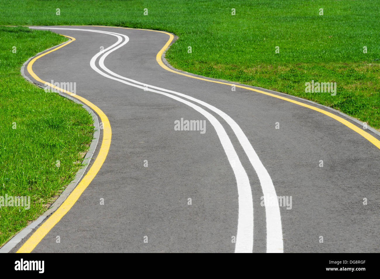 bike lane, road for bicycles Stock Photo - Alamy