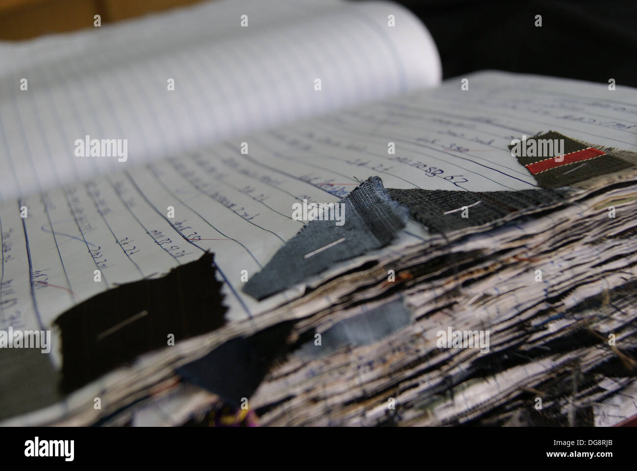 Tailor's order book in Addis Ababa, Ethiopia Stock Photo - Alamy