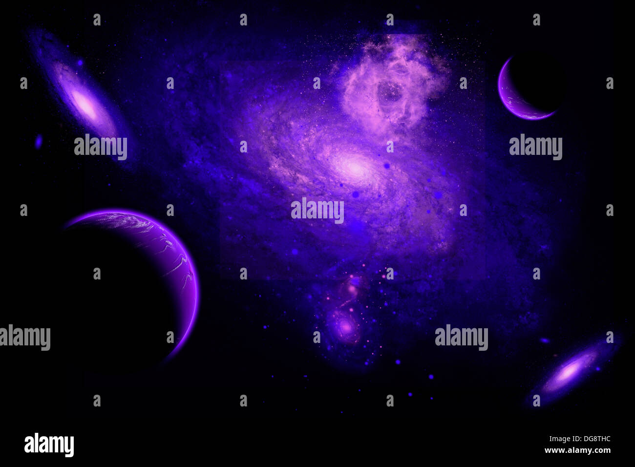 Ultra Violet Space.2 Stock Photo - Alamy