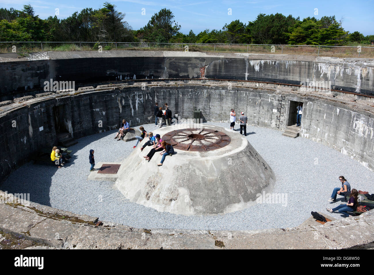 The cannon well for the German WW2 super cannon at Hansholm Bunker ...