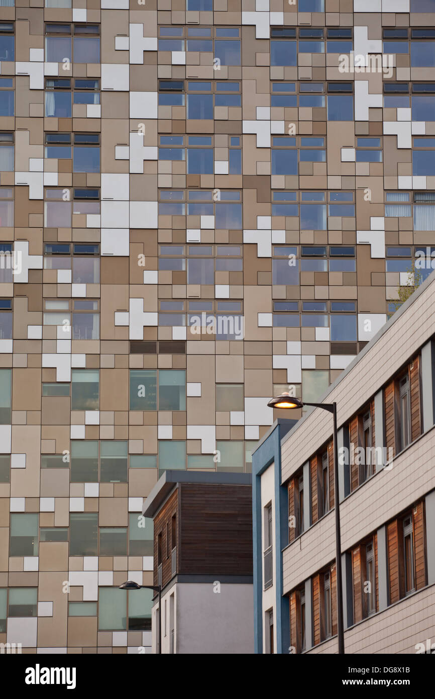 The Cube building photographed with other style architecture, The ...