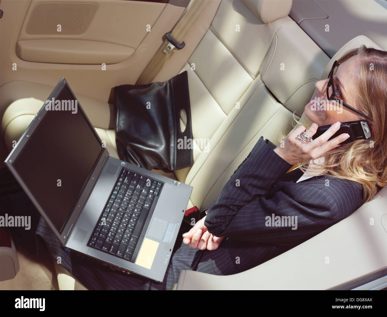 Back seat of limo hi-res stock photography and images - Alamy