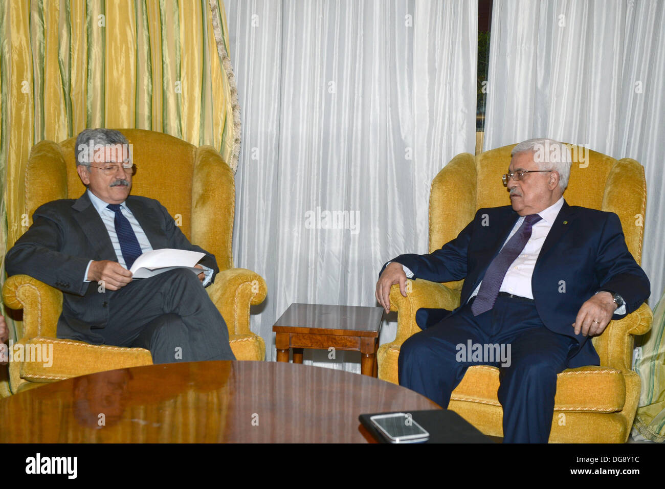 Rome, Rome, Italy. 16th Oct, 2013. Palestinian President Mahmoud Abbas ...