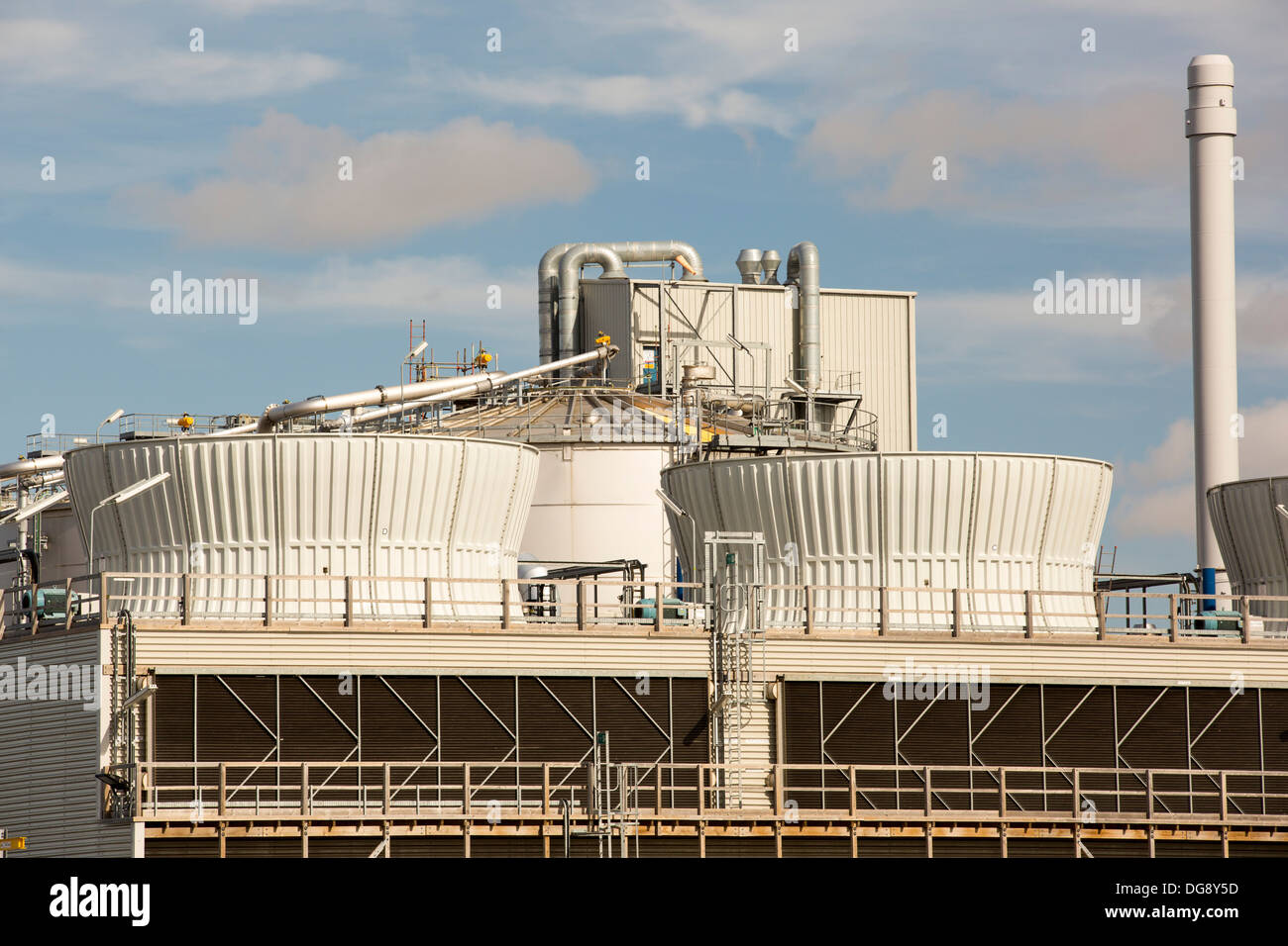 A gas fired power station at Salt End near Hull on the Humber estuary ...
