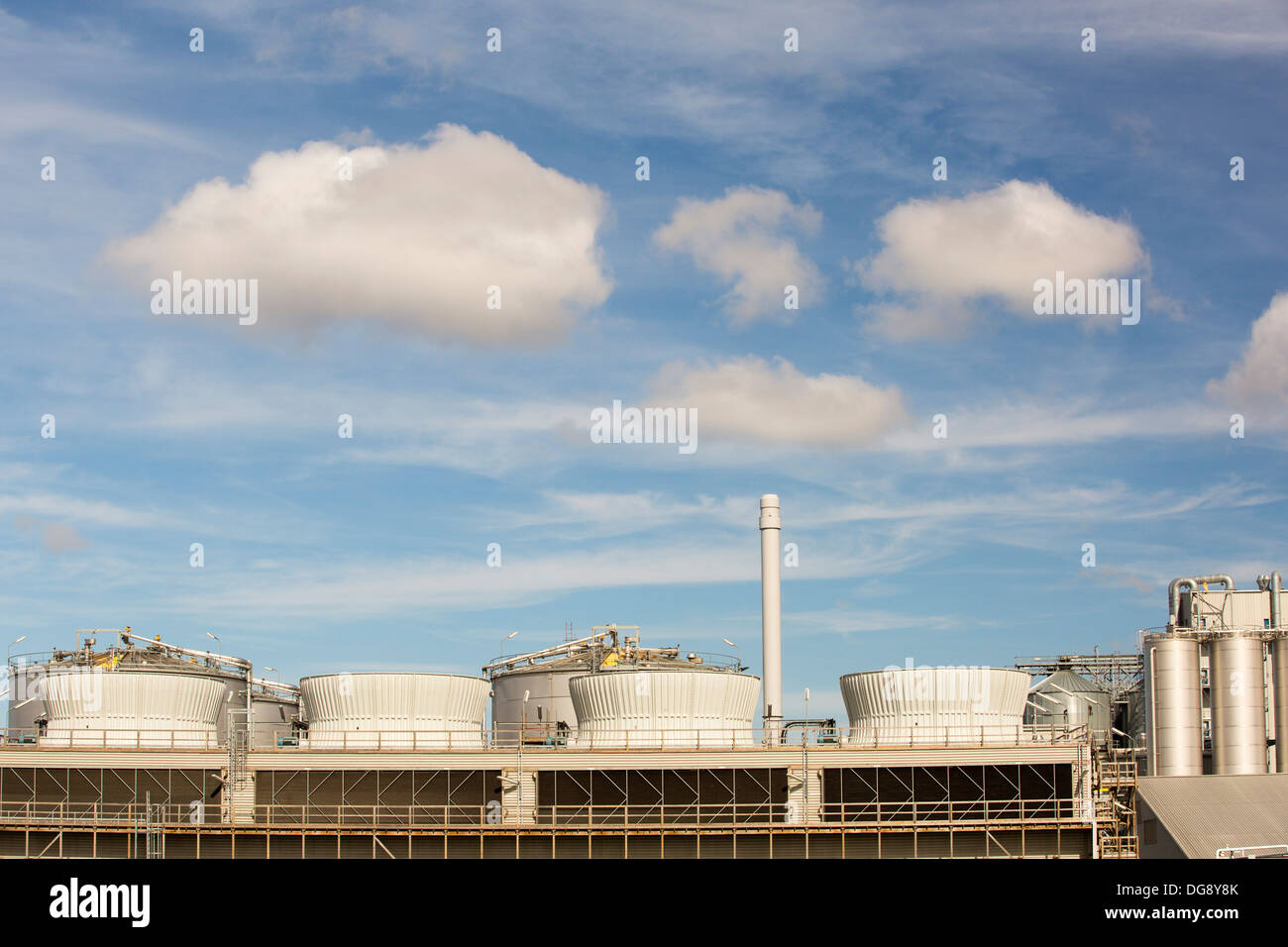 A gas fired power station at Salt End near Hull on the Humber estuary ...