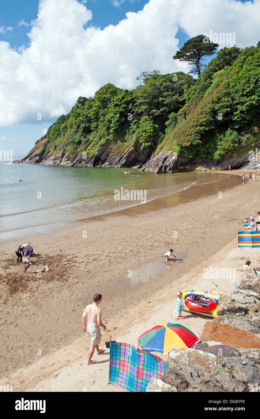 the beach at porthluney cove in cornwall, uk Stock Photo - Alamy