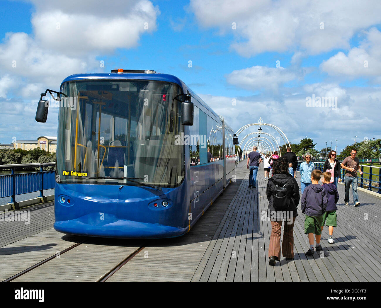 Train on the pier hi-res stock photography and images - Alamy