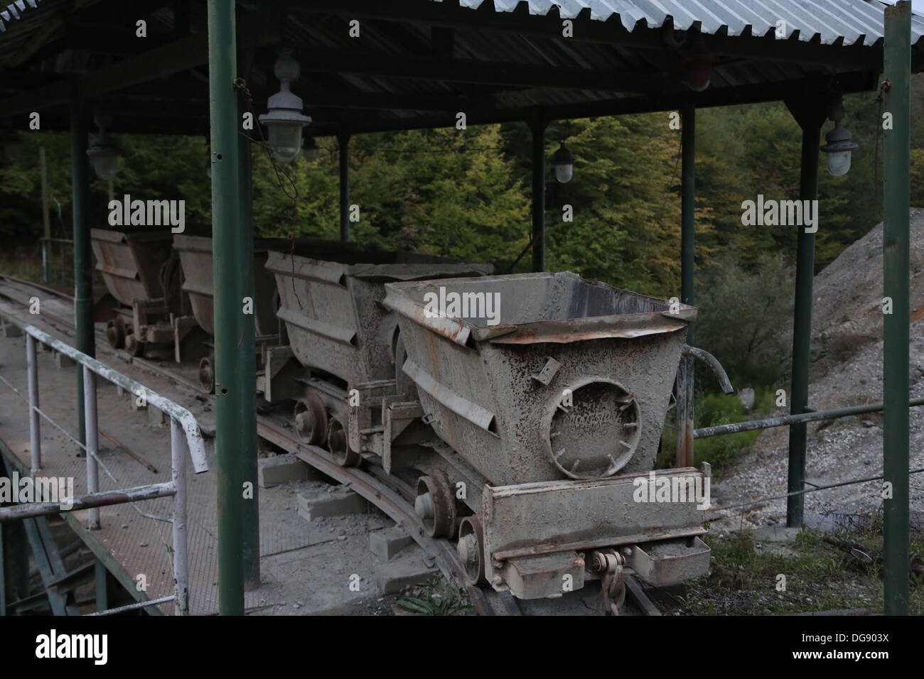 Mine wagons, gold mine Nagorno Karabakh Stock Photo - Alamy