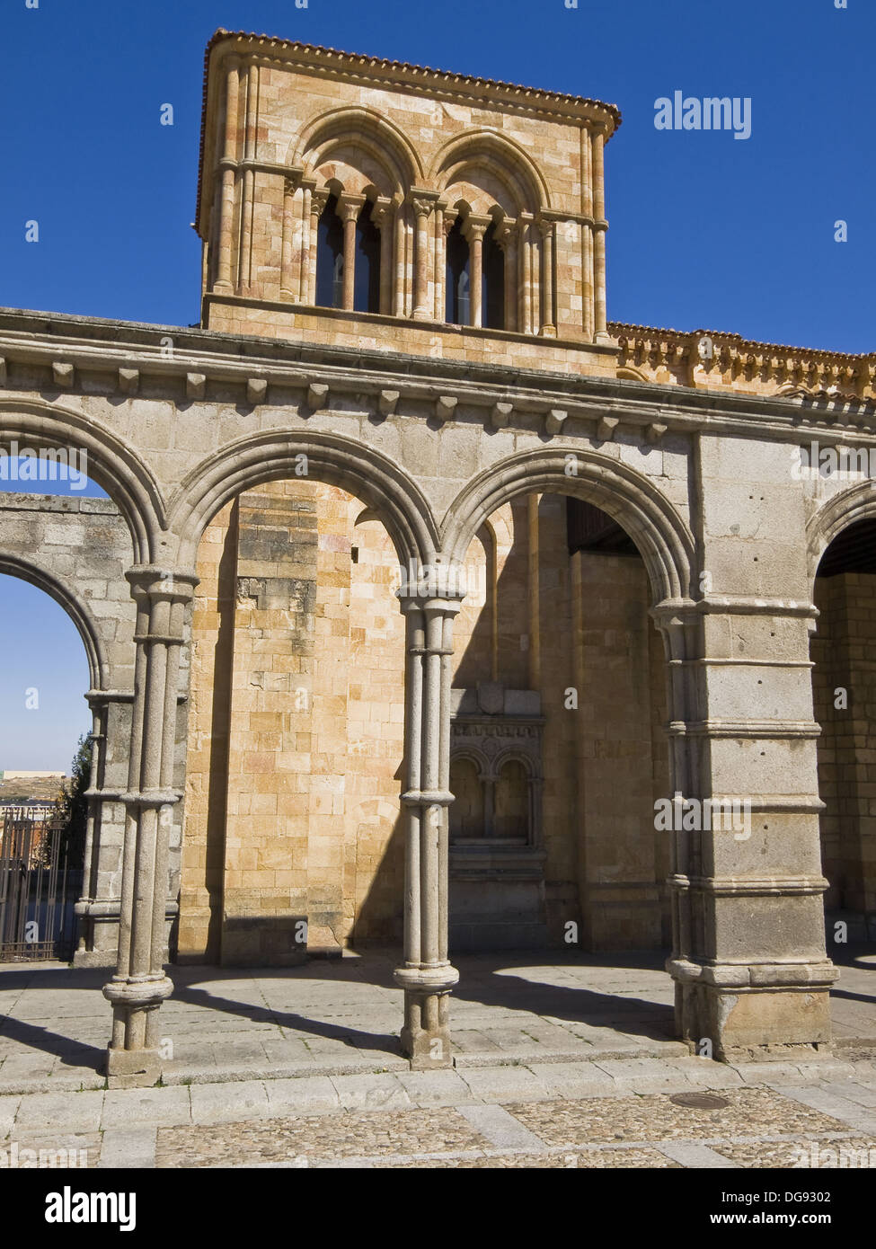 Romanesque portico st vincent church hi-res stock photography and ...