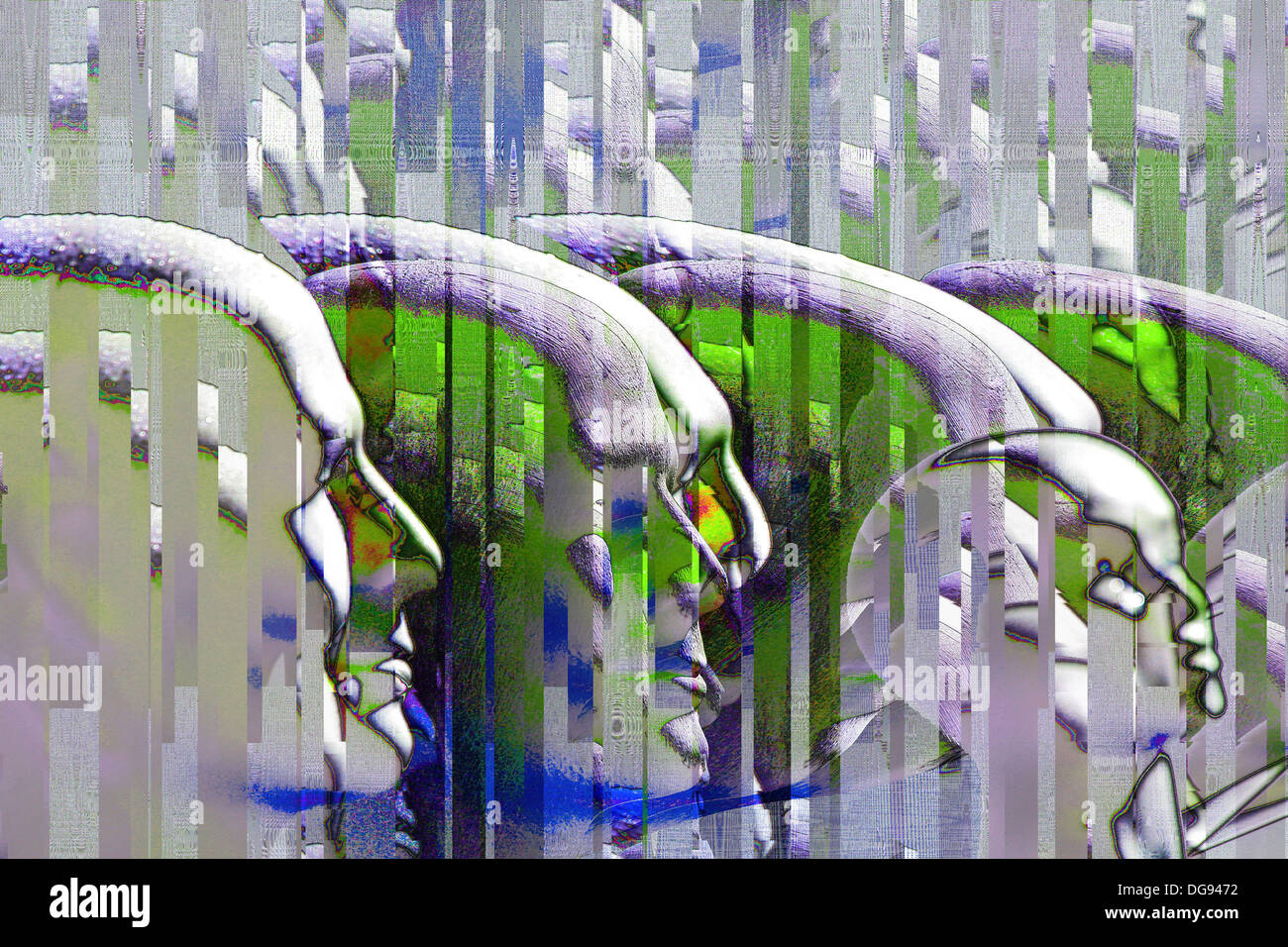 Eccentric composition collage hi-res stock photography and images - Alamy
