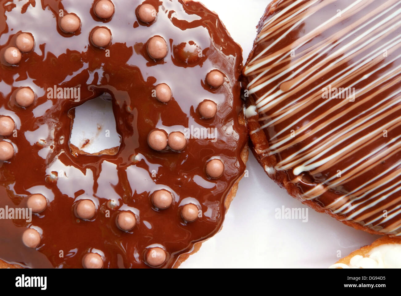 set of donuts in box close up Stock Photo - Alamy