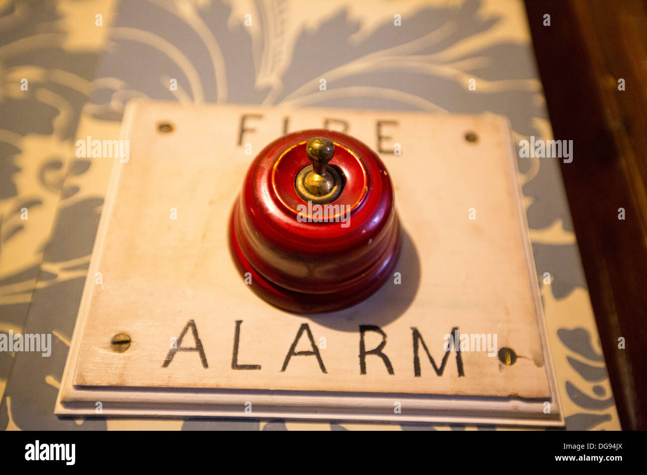 A very early fire alarm at Cragside, Rothbury, Northumberland, the home ...