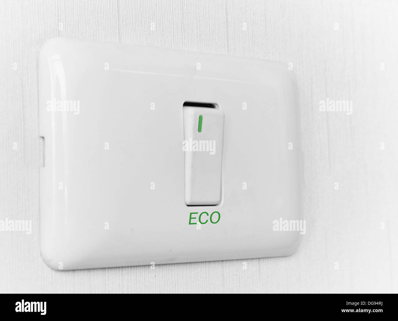 Eco concepts Light Switch off Stock Photo - Alamy