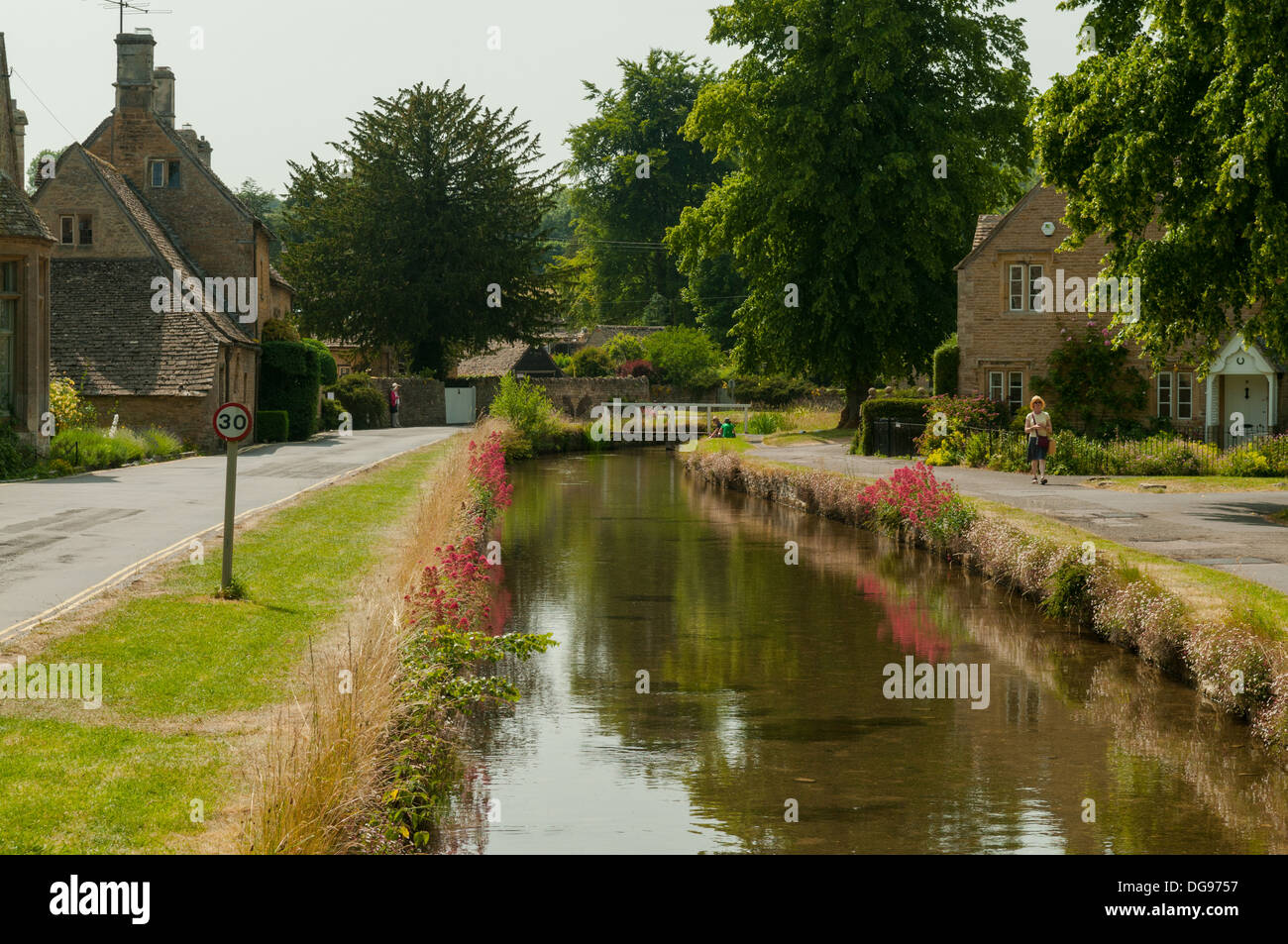River Eye at Lower Slaughter, Gloucestershire, England Stock Photo - Alamy