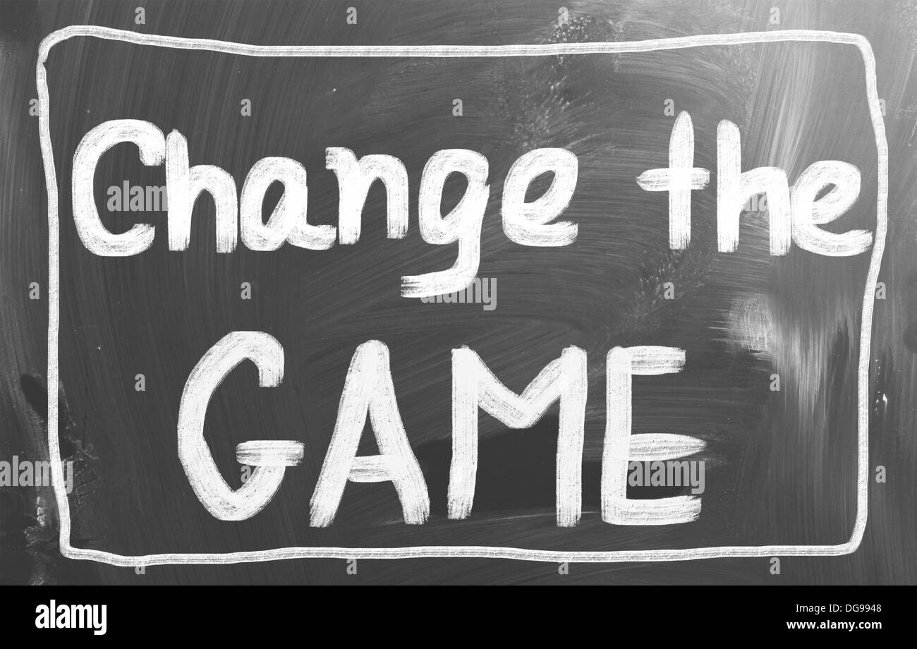 Change The Game Concept Stock Photo - Alamy