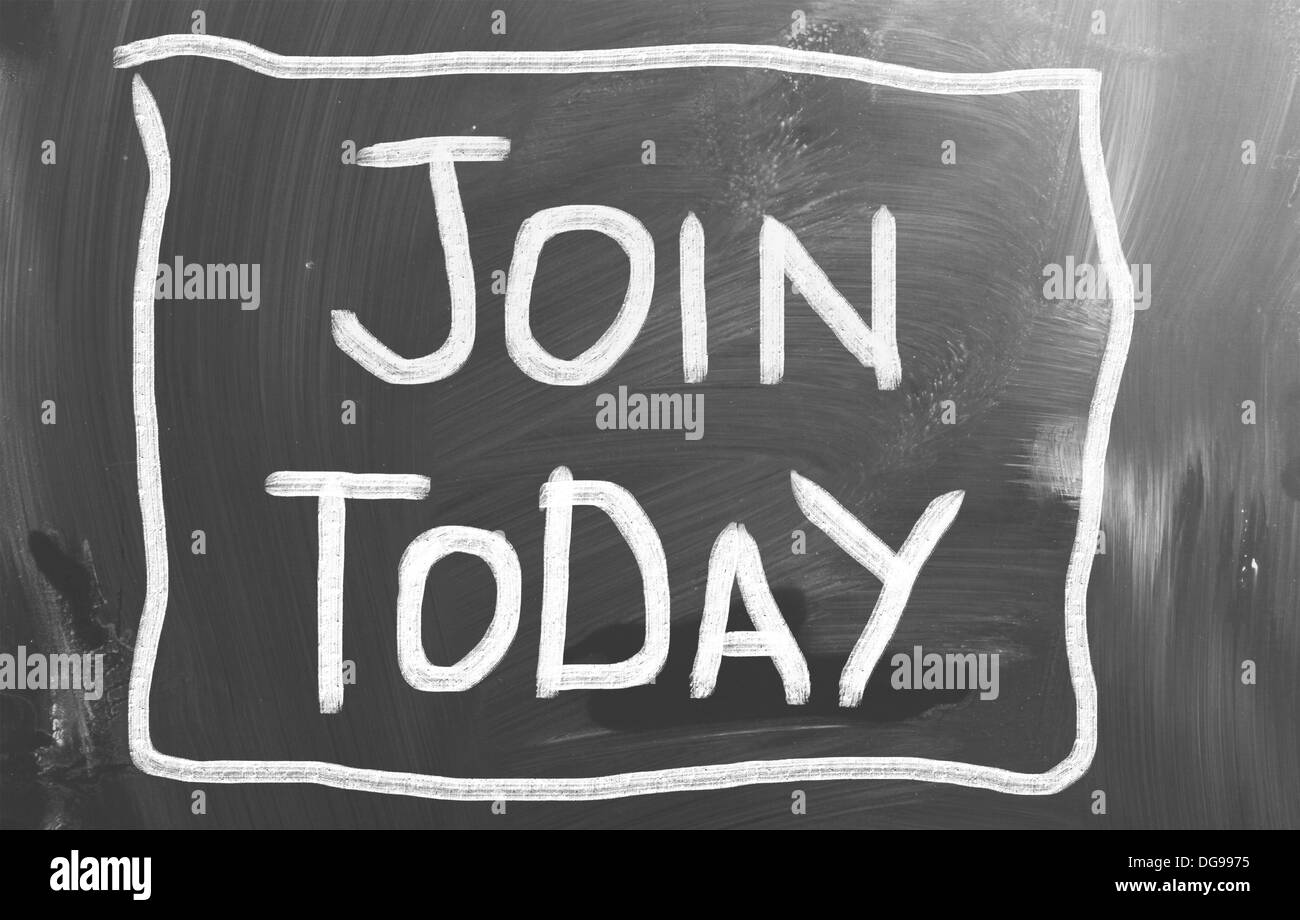 Join Today Concept Stock Photo - Alamy
