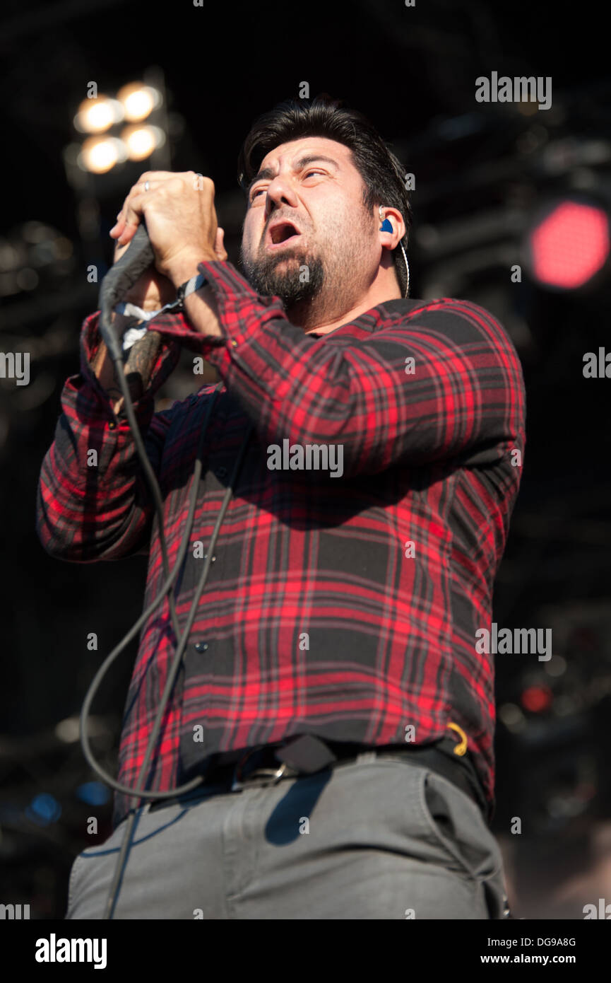 Chino Moreno lead vocalist of American alternative metal band Deftones ...