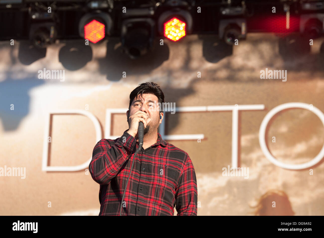 Chino Moreno lead vocalist of American alternative metal band Deftones ...