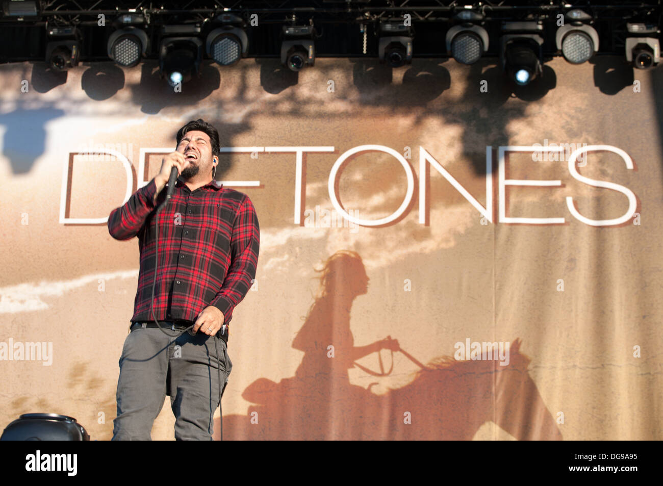 Chino Moreno lead vocalist of American alternative metal band Deftones ...