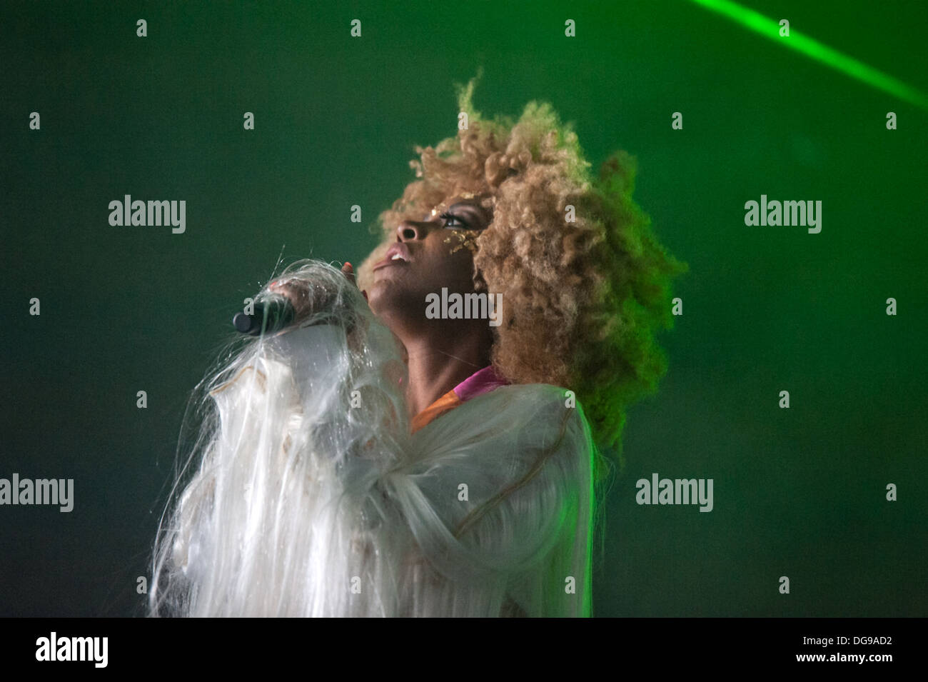 Ebony Bones British singer performing at Zurich Openair Festival 2013 ...