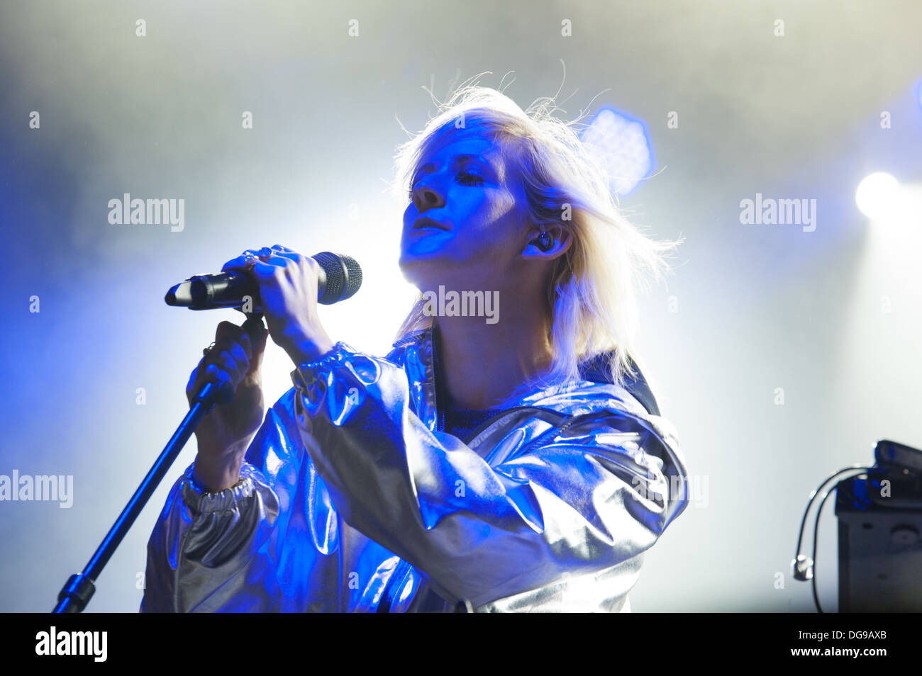 British singer Ellie Goulding performing at Zurich Openair 2013 Stock ...