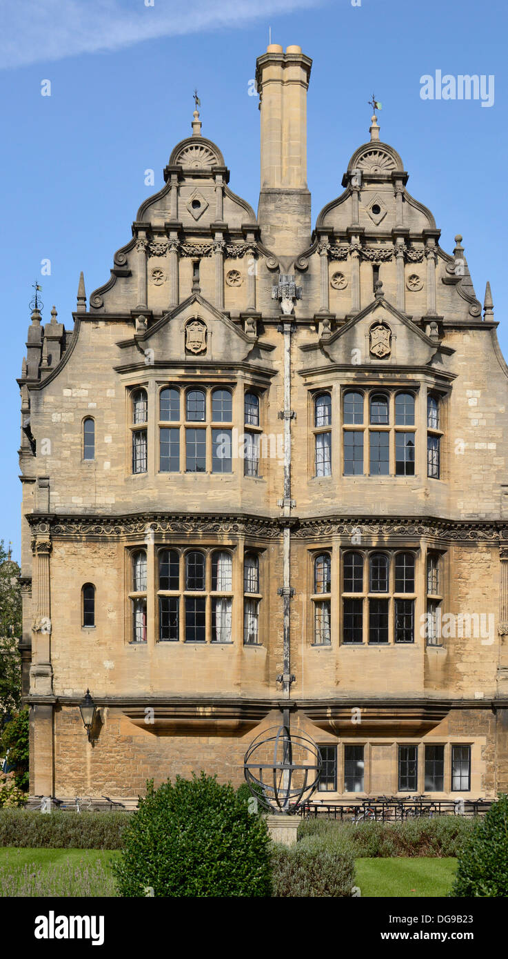 Trinity College Quadrangle at Main entrance from Broad Street. Oxford ...