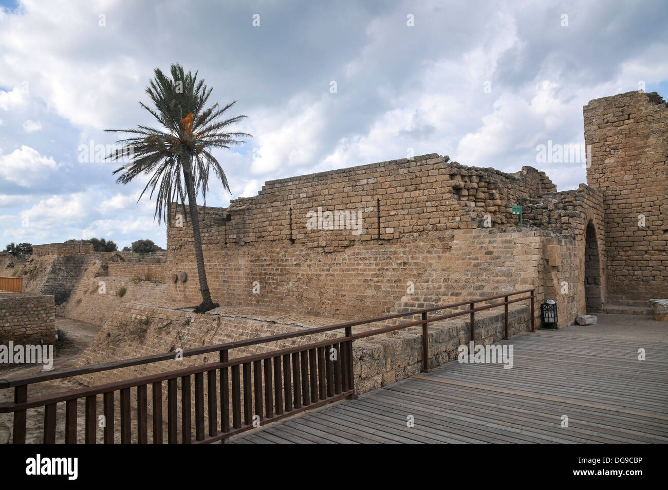 The Crusaders moat around Caesarea 10 m deep and 15 m wide. Caesarea ...