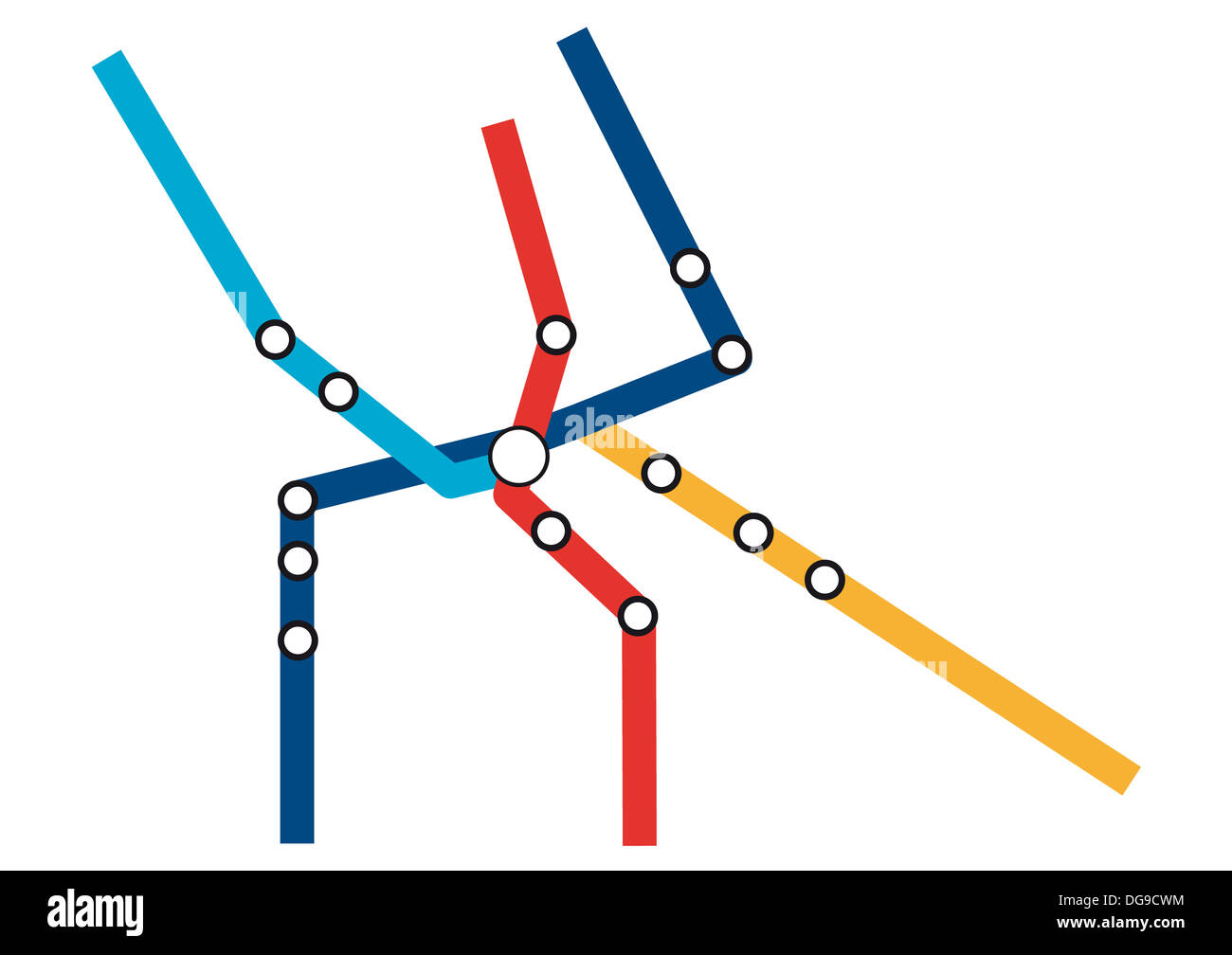 Metro map design hi-res stock photography and images - Alamy