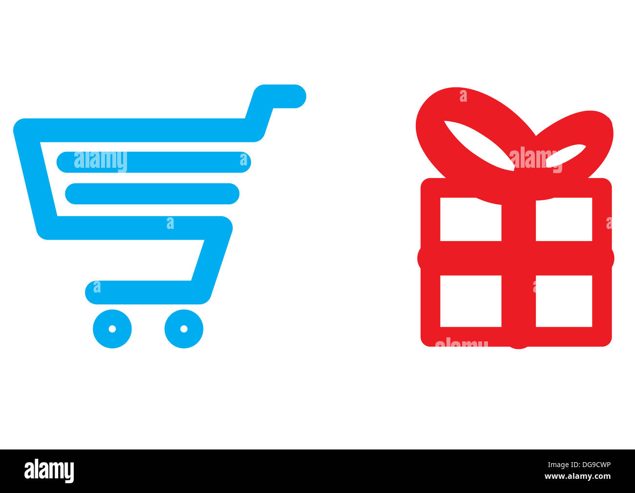 Shopping basket icons Cut Out Stock Images & Pictures - Alamy