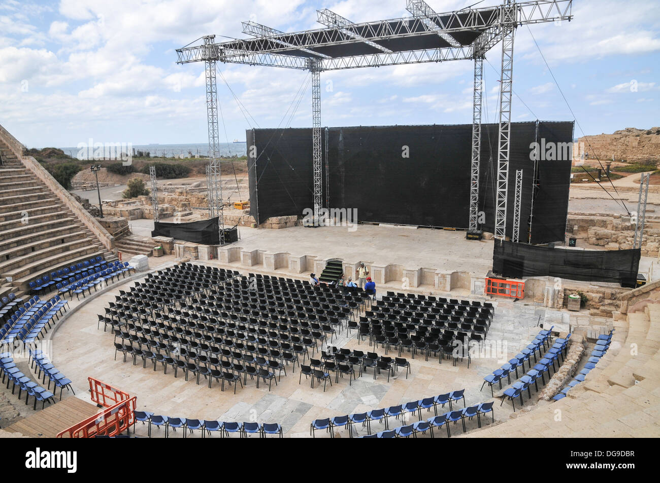 Caesarea israel amphitheater on hi-res stock photography and images - Alamy
