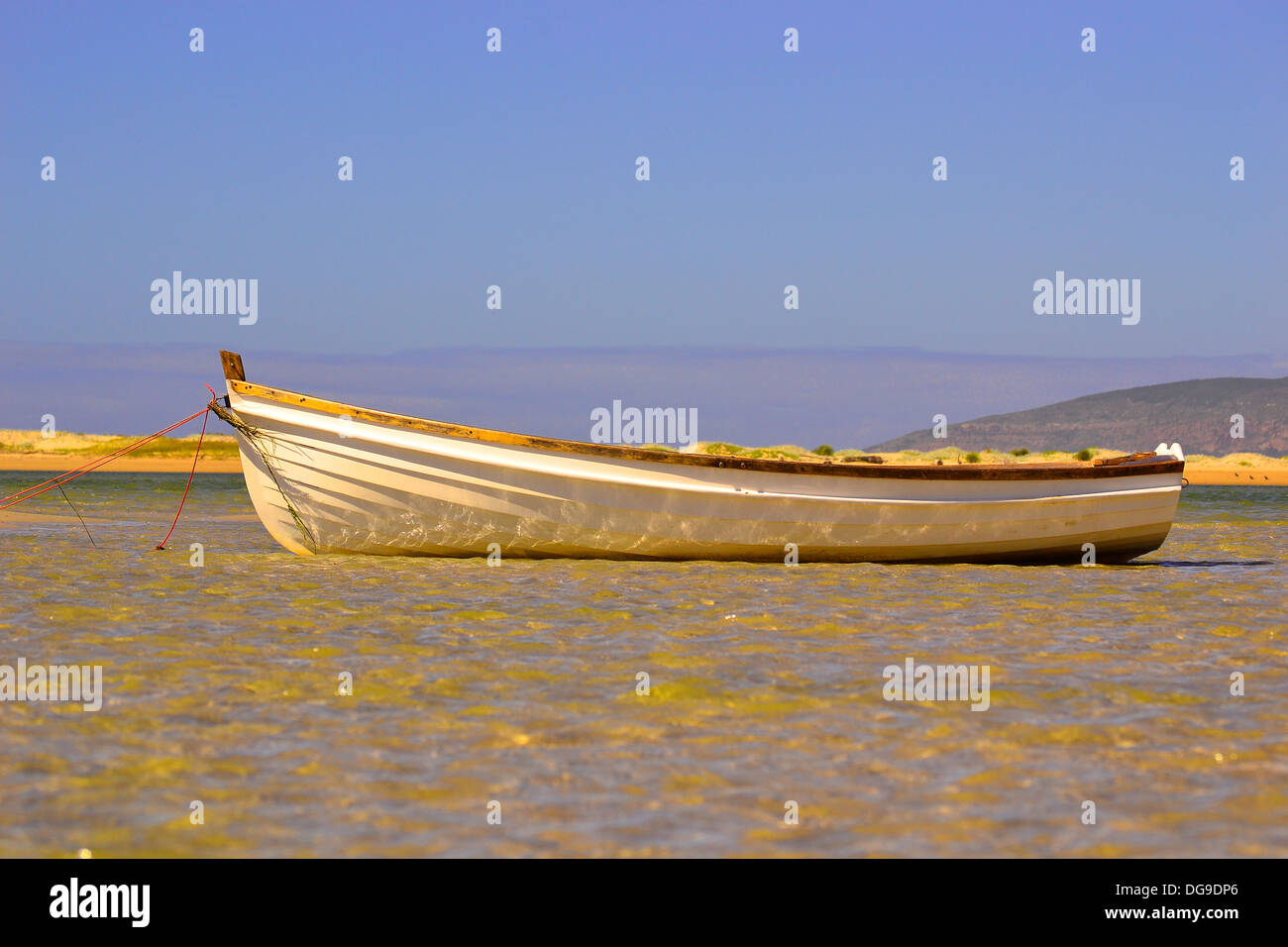Empty boat on water hi-res stock photography and images - Alamy