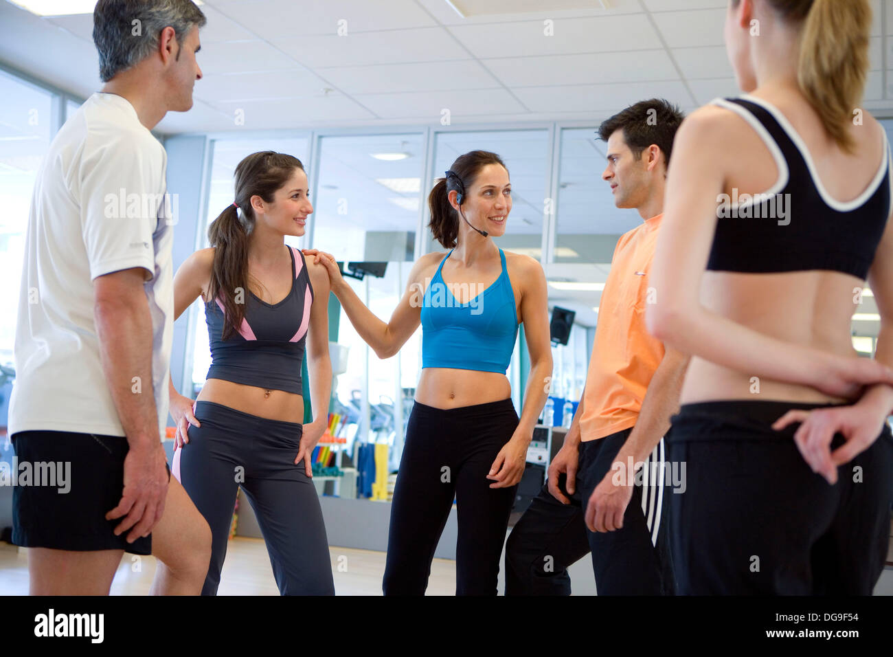 Female sports trainer microphone woman hi-res stock photography and ...