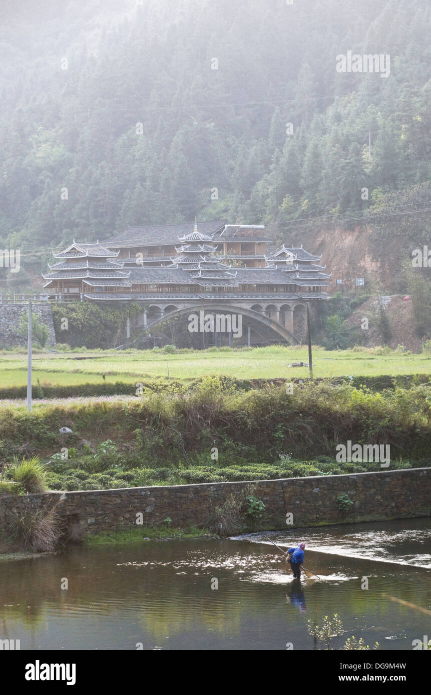 Chengyang wind rain bridge hi-res stock photography and images - Alamy