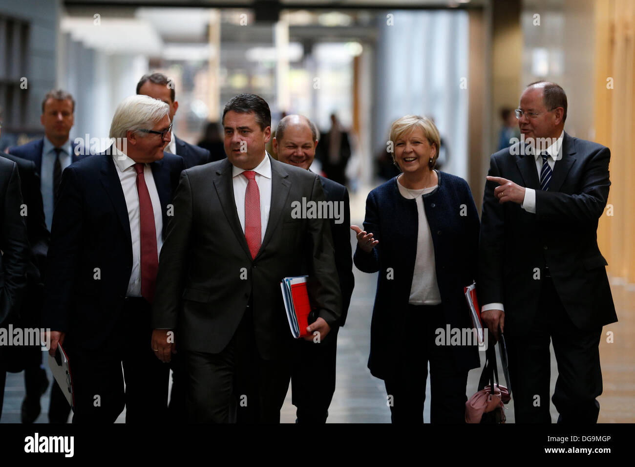 Berlin, Germany. October 17th, 2013. third Exploratory talk between the ...